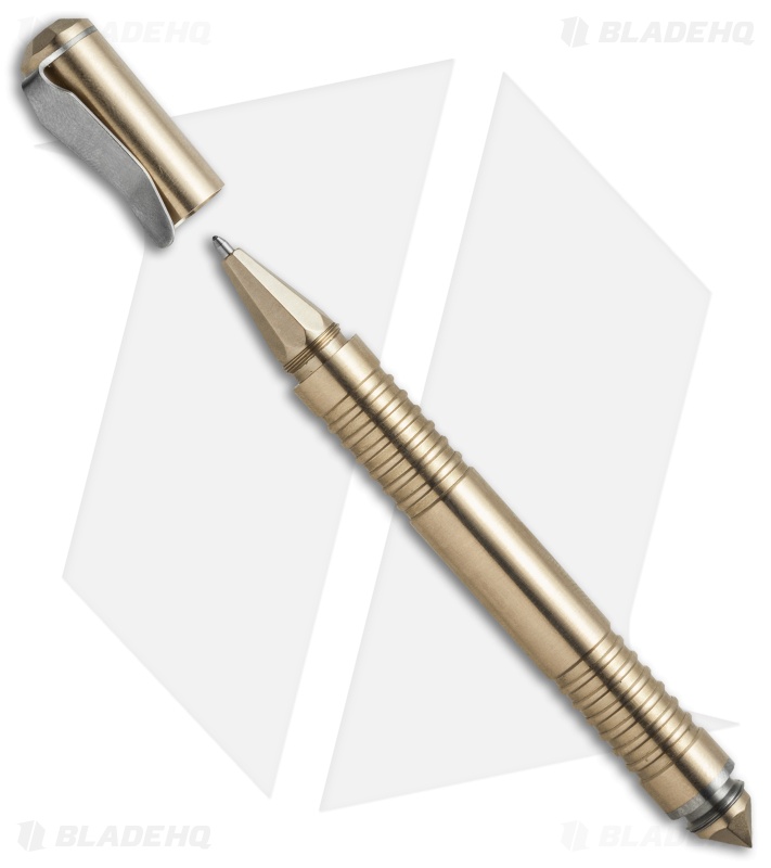 Matthew Martin Tactical 500 Series Faceted Brass Pen S500B-1 - Blade HQ