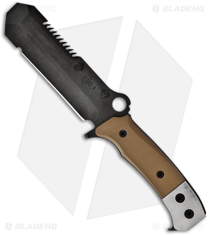Medford USMC EOD-1 Knife | Coyote Brown G-10 + Black D2