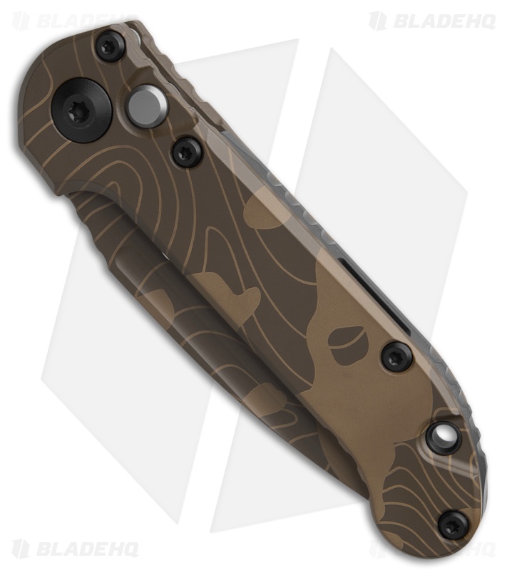 Microtech LUDT Gen III S/E Automatic Knife Toographic Badlands Camo