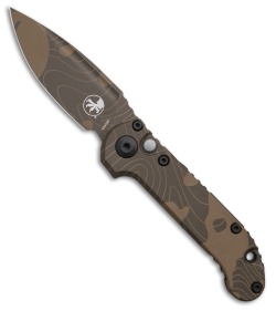 Microtech LUDT Gen III S/E Automatic Knife Toographic Badlands Camo