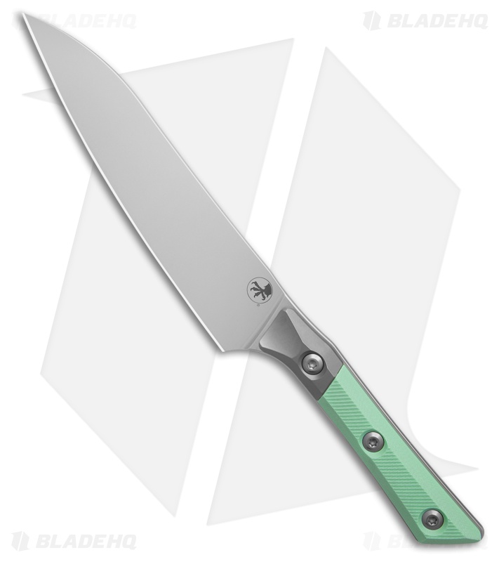 Microtech Utility Fixed Blade Kitchen Knife | Caribbean Blue G-10/Ti
