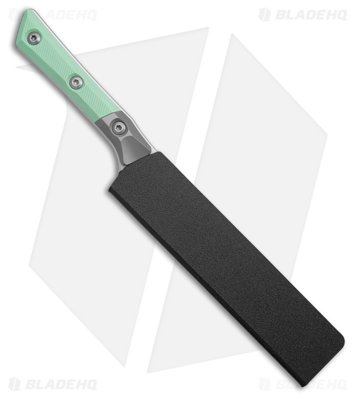 Microtech Utility Fixed Blade Kitchen Knife | Caribbean Blue G-10/Ti