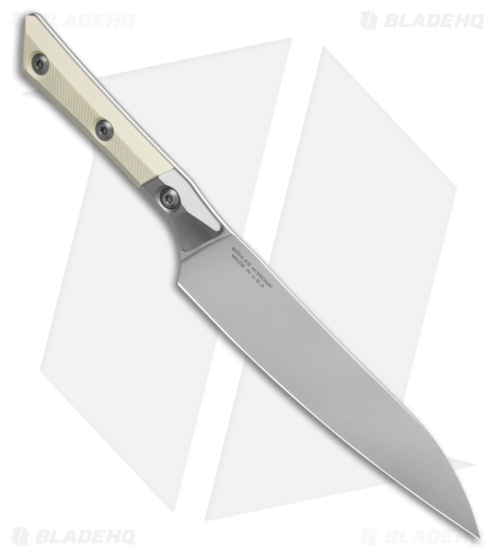 Microtech Utility Fixed Blade Kitchen Knife | Ivory G-10/Ti
