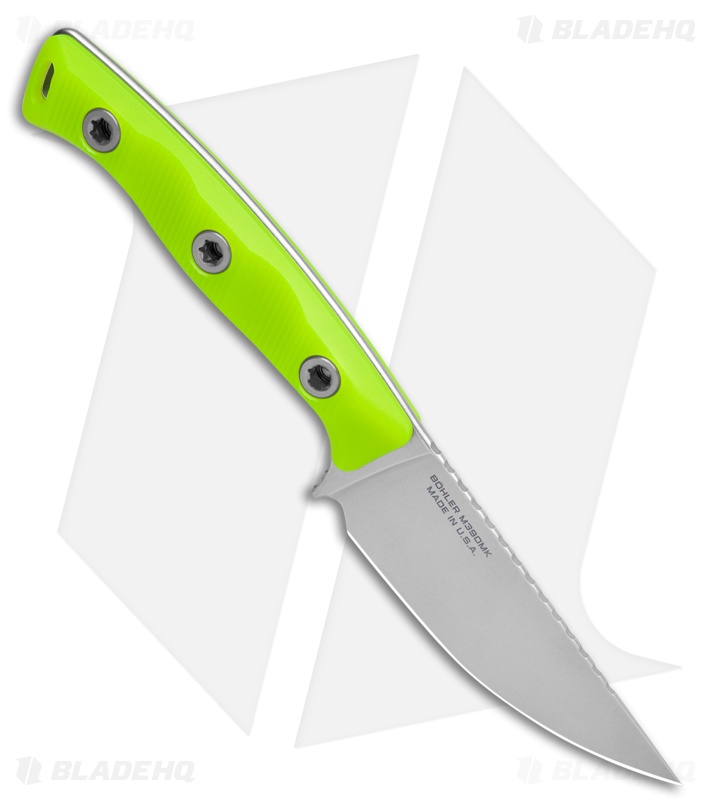 Microtech Akris Fixed Blade Knife High Visibility G-10 - Blade HQ