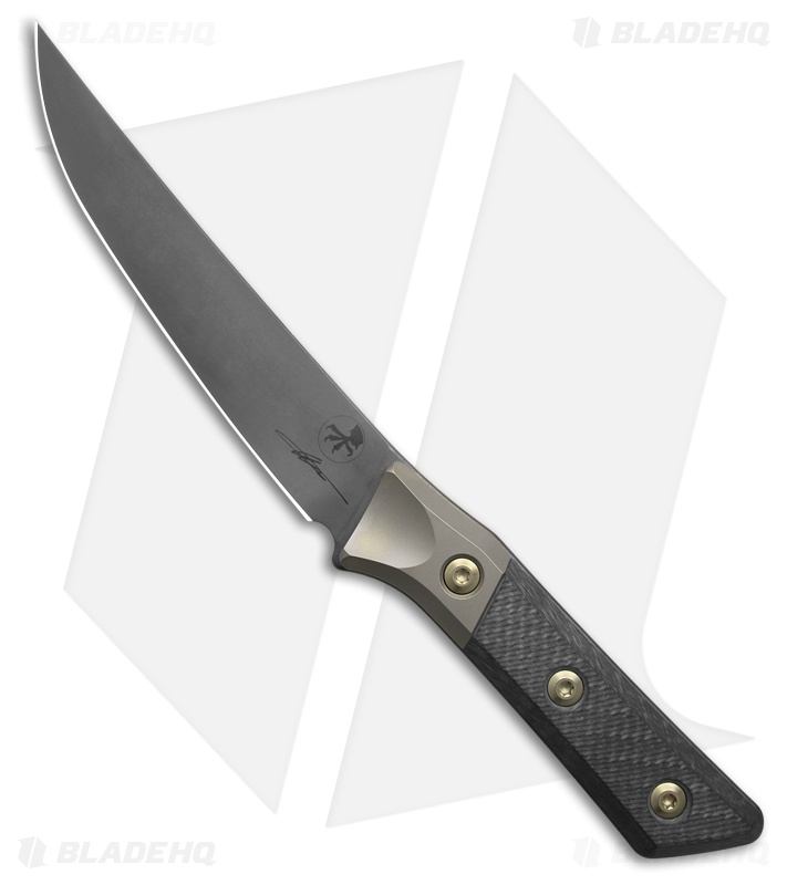 Microtech Boning Fixed Blade Kitchen Knife Black Carbon Fiber