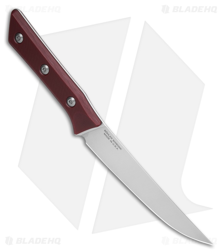 Microtech Boning Fixed Blade Kitchen Knife | Merlot G-10