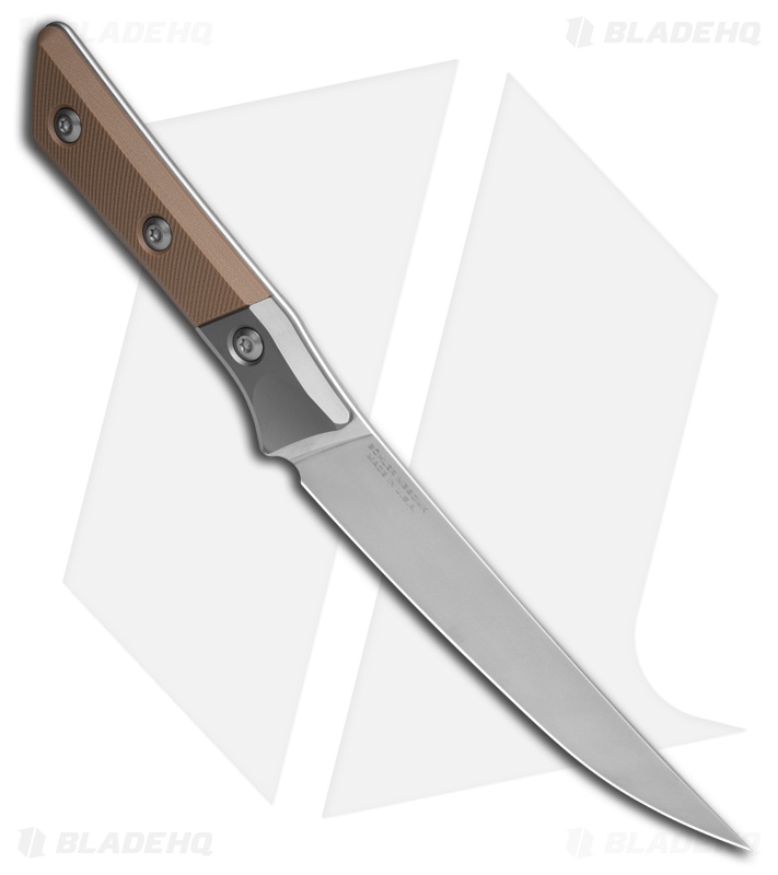 Microtech Boning Fixed Blade Knife Coyote Tan G10