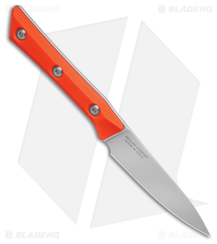 Microtech Fixed Blade Paring Knife | Ember G-10 | SW