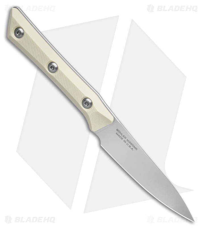 Microtech Paring Fixed Blade Knife Ivory G10