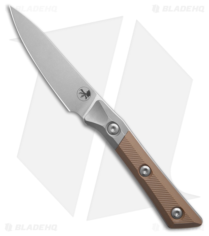 Microtech Paring Fixed Blade Knife Tan G10