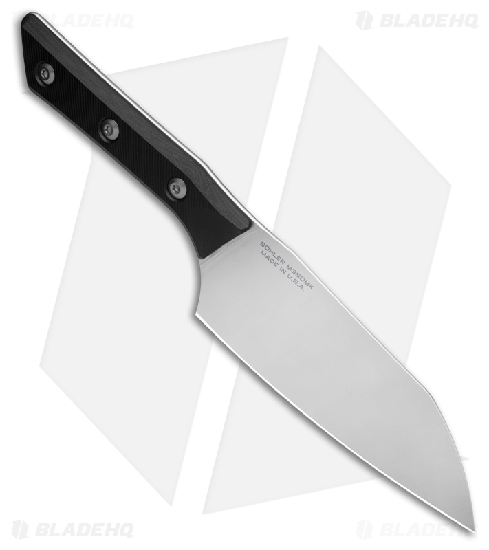 Microtech Santoku Fixed Blade Knife Black G10