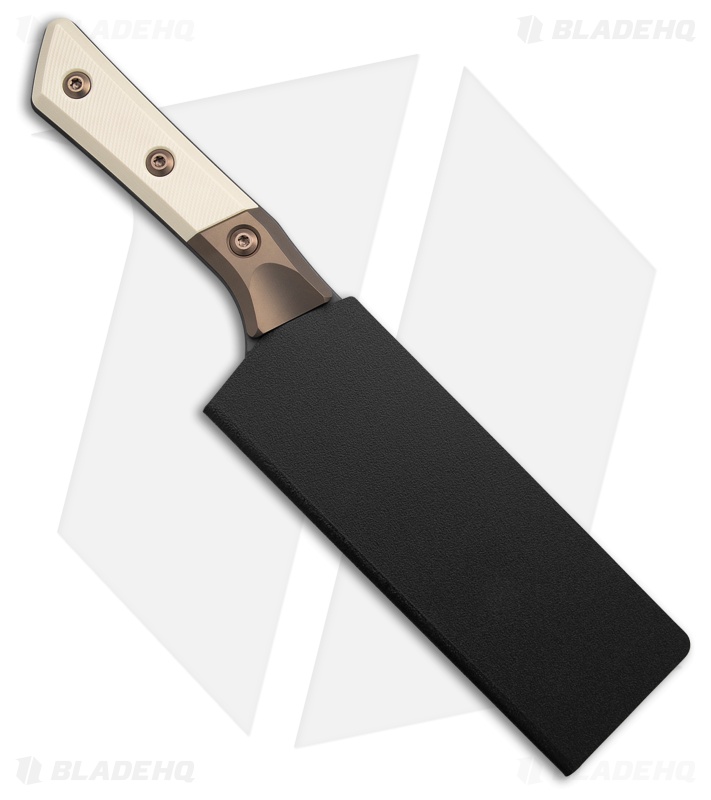 Microtech Santoku Fixed Blade Knife Black Carbon Fiber