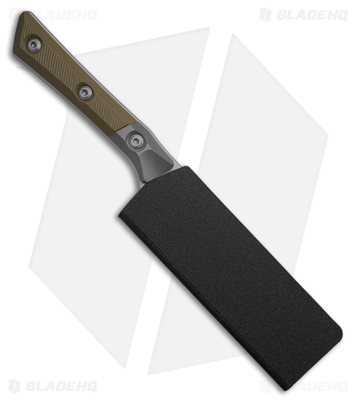 Microtech Santoku Fixed Blade Knife OD Green BB Bolster G10