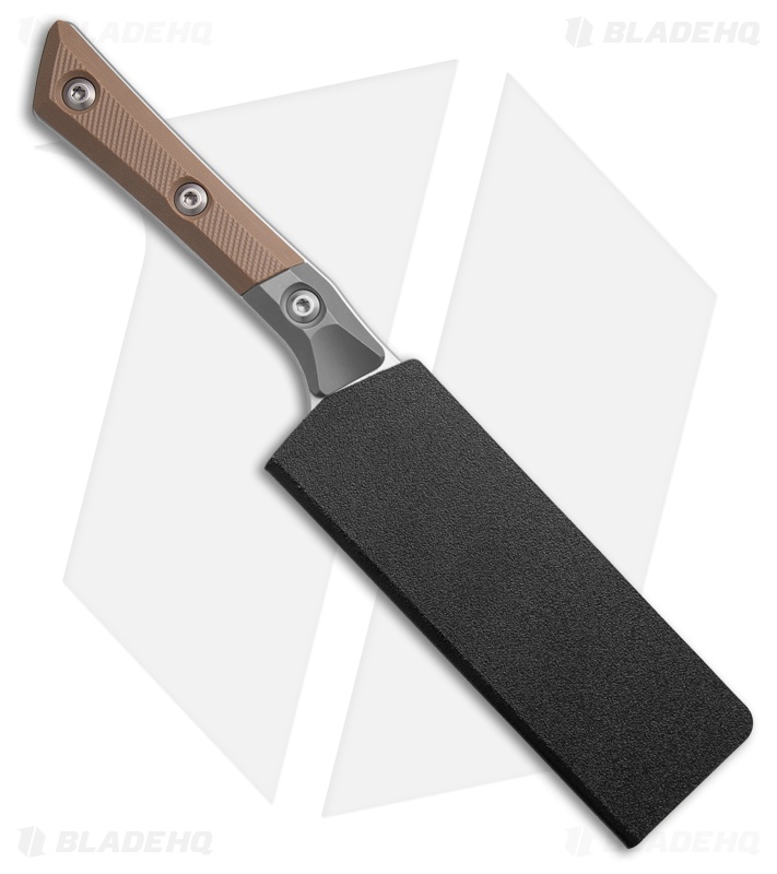Microtech Santoku Fixed Blade Knife Tan G10