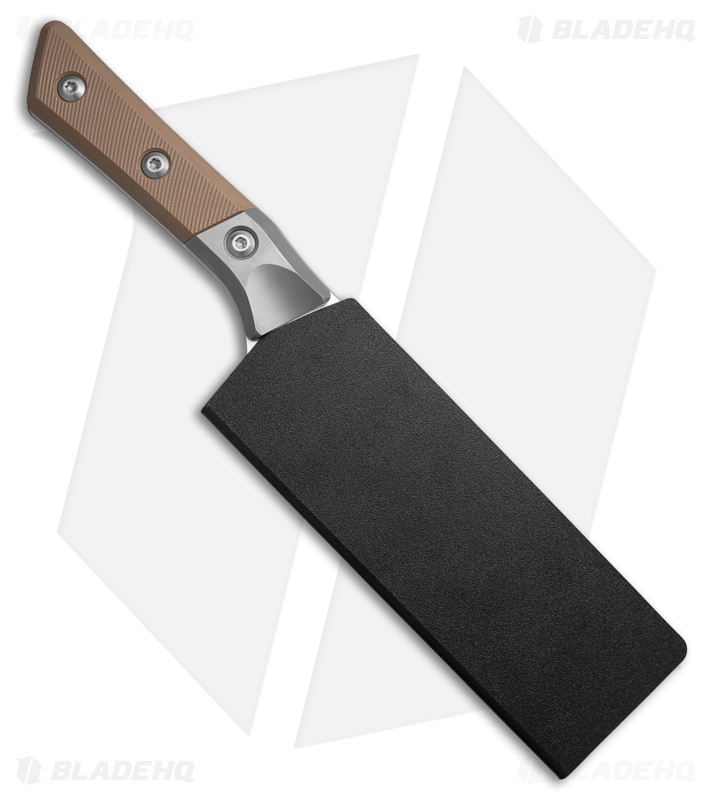 Microtech Santoku Fixed Blade Knife Tan G10