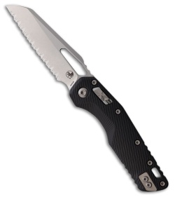 Microtech MSI Ram-Lok Knife Black Fluted G-10 (3.9" Stonewash Full Serr ...