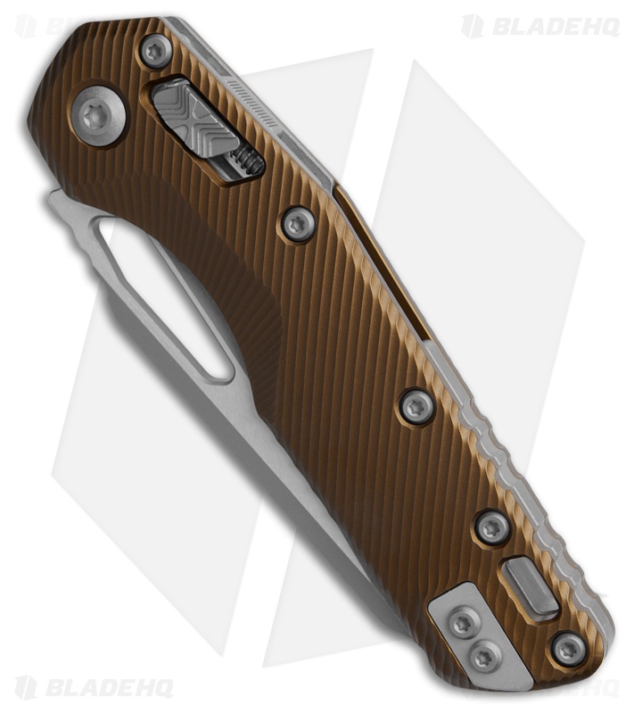 Microtech MSI Ram-Lok Knife Tan Fluted Aluminum (3.9" Apocalyptic Serr ...