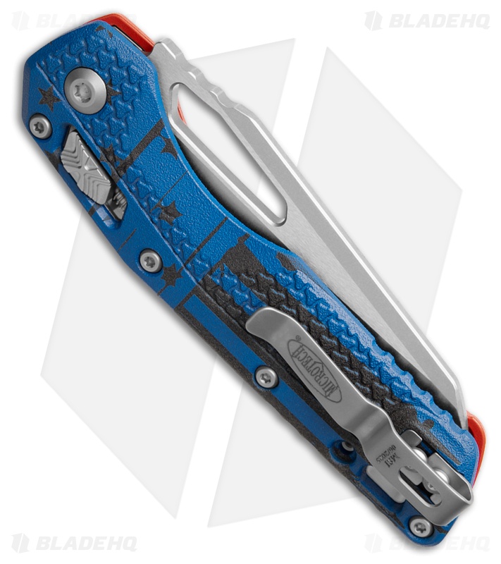 Microtech MSI Ram-Lok S/E Knife Tri Grip Tactical USA Flag (3.9" Stonewash)