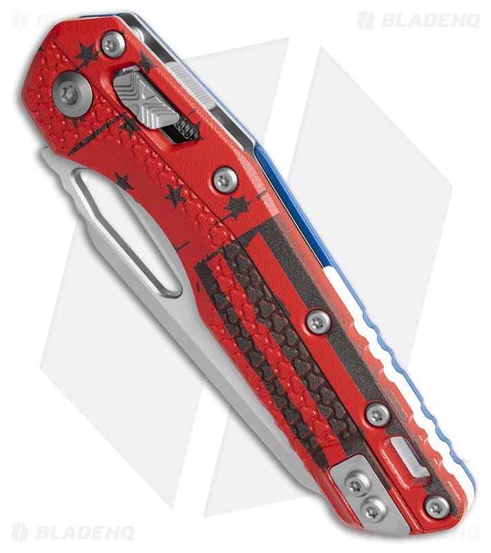 Microtech MSI Ram-Lok S/E Knife Tri Grip Tactical USA Flag (3.9" Stonewash)