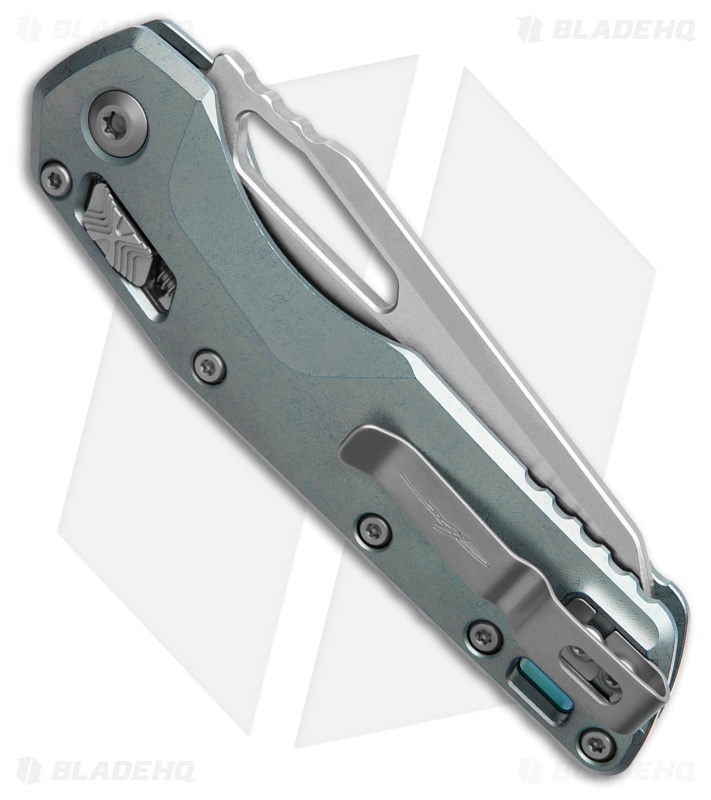 Microtech MSI Ram-Lok Knife | Slab Side Ice Blue Ti | SW FS