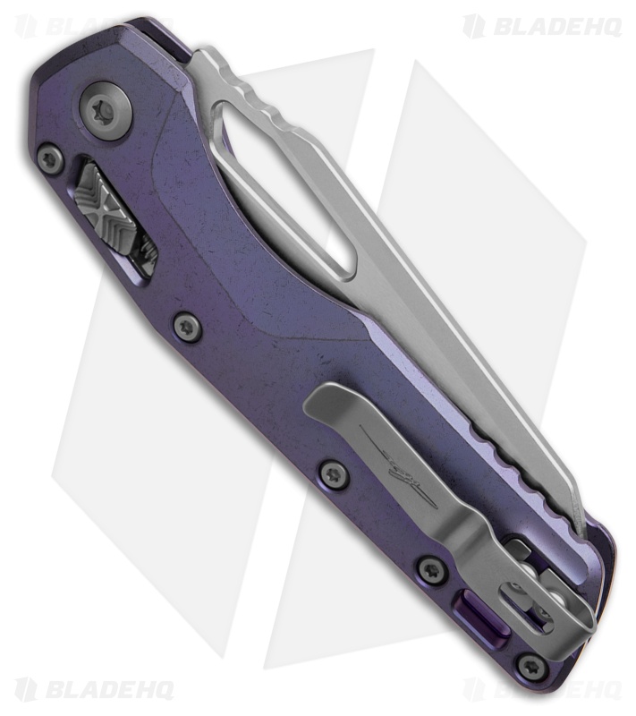 Microtech MSI Ram-Lok Knife | Slab Side Purple Ti | SW Serr
