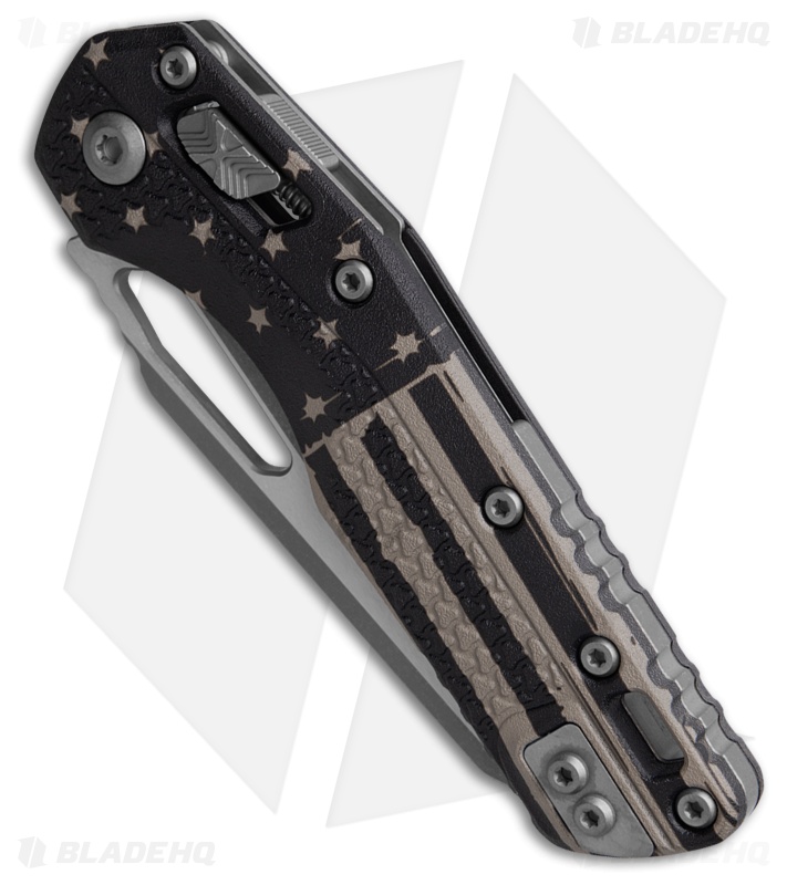 Microtech MSI Pocket Knife Flag Polymer Apoc Full Serr
