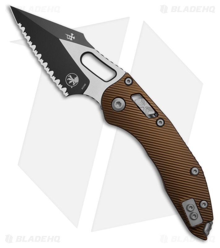 Microtech Stitch Ram-Lok Knife Tan Aluminum