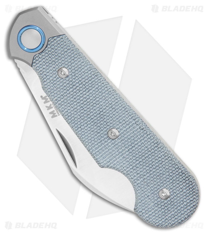 MKM Jaques Knife Denim Canvas Micarta MagnaCut Satin