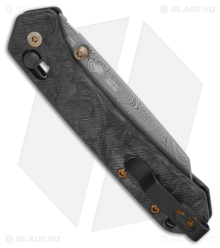 MKM Knives Yipper Crossbar Lock CF Sheepsfoot Damascus