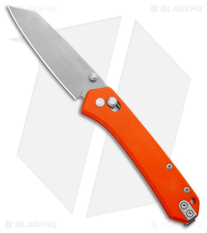 MKM Yipper MagnaCut Knife Orange G-10 Stonewash