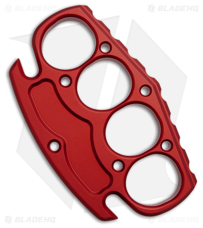 NCC Knives Grapnel Small Tread Knuckle | Red Alumuminum