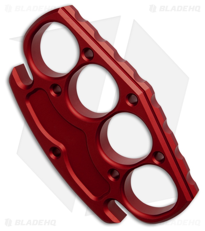 NCC Knives Grapnel Small Tread Knuckle | Red Alumuminum