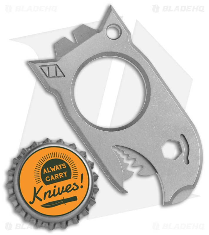 NotoriousEDC Beer Bomb | Bottle Opener Titanium + Tumbled - Blade HQ