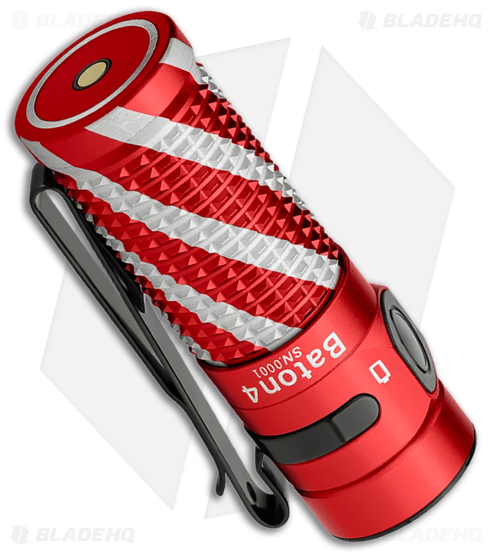 Olight Baton 4 Limited Edition Flashlight Candy Cane