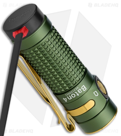 Olight Baton 4 Rechargeable Flashlight OD Green 1300 Lumens