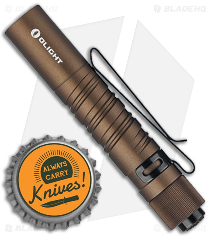 Olight I3T EOS Desert Tan Flashlight | 180 Lumens | Blade HQ