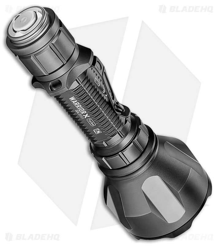 Olight Warrior X Turbo Tactical Flashlight Limited Edtion Gunmetal Gray ...