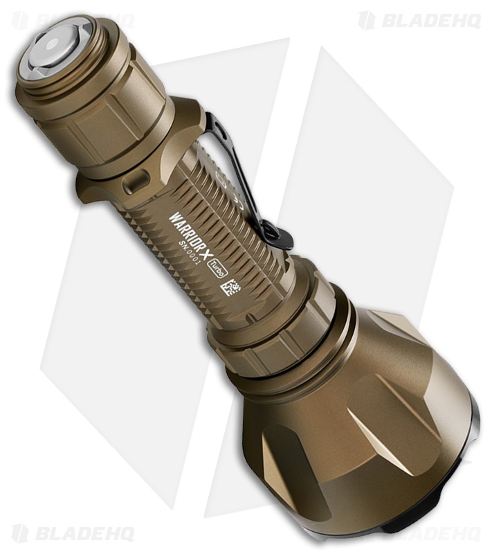 Olight Warrior X Turbo Tactical Flashlight Limited Edition Desert Tan ...