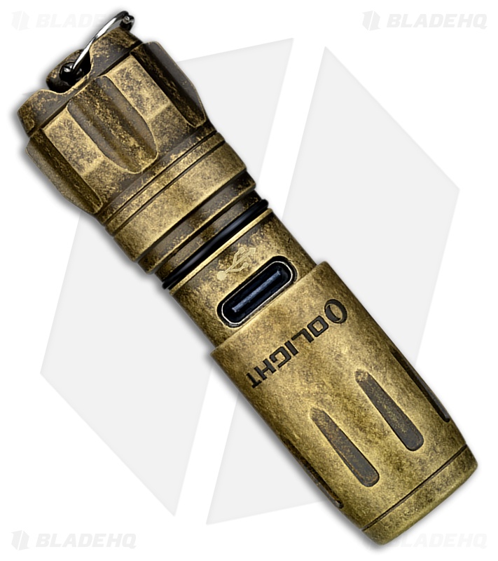 Olight i18 Brass Keychain Flashlight (180 Lumens)
