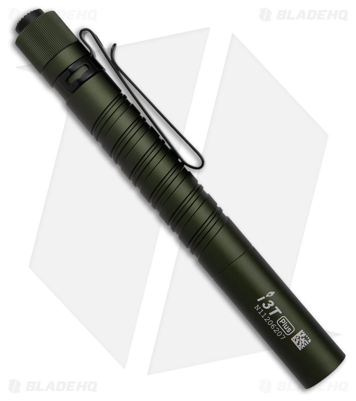 Olight i3T Plus - Pocket Flashlight | OD Green + Blade HQ