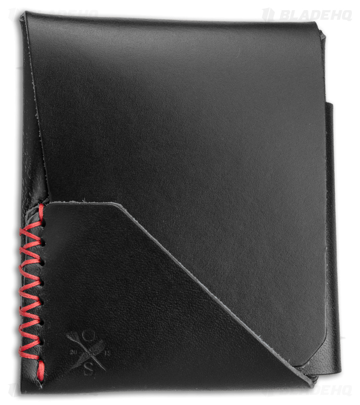 Open Sea Leather Co. | Houbei Wallet | Black/Red Stitching