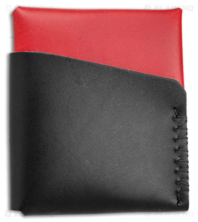 Open Sea Leather Co. Houbei Red and Black Wallet - Blade HQ