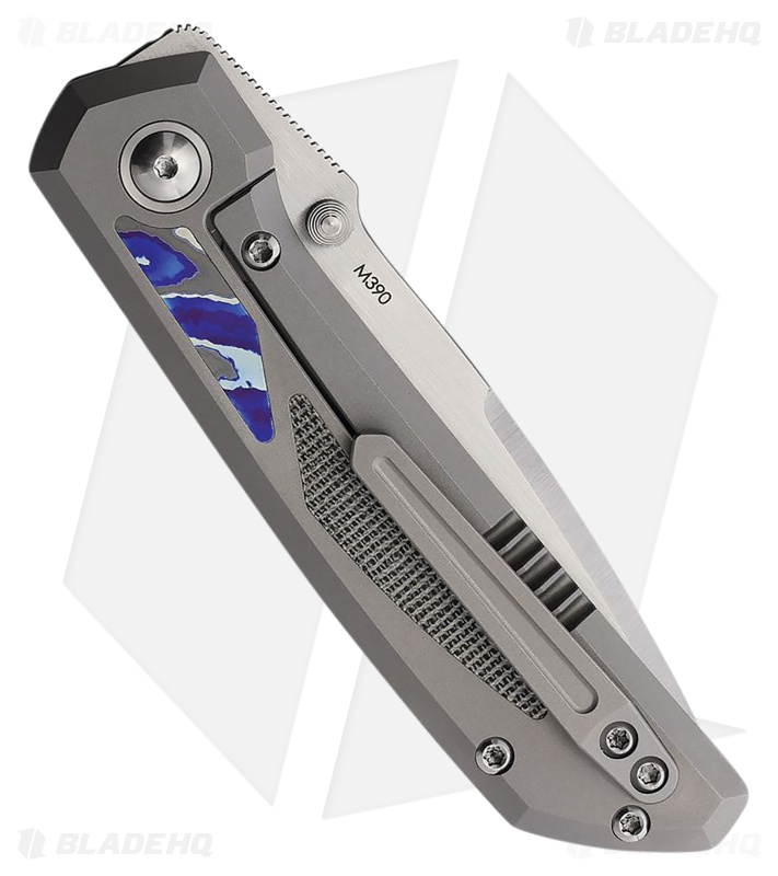 Pena Knives Mula Tanto Knife Ti + Black Micarta/Mokuti