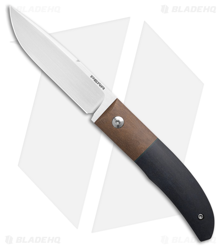 Enrique Pena Custom Fixed Blade Knife Brown Richlite