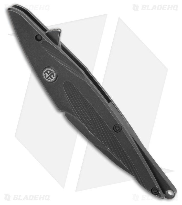 Petrified Fish Hummingbird Knife Black Titanium Black SW