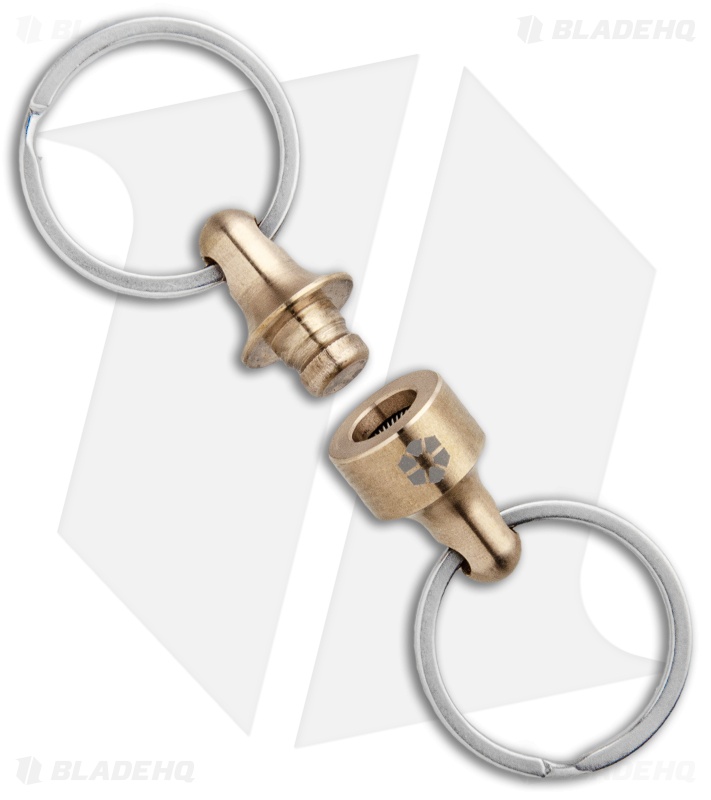 Prometheus Kappa QR Quick Release Keychain System - Brass - Blade HQ