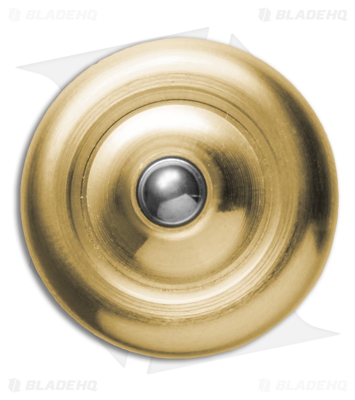 Prometheus Brass Lambda Spinning Top w/ Stainless Steel Bearing - Blade HQ