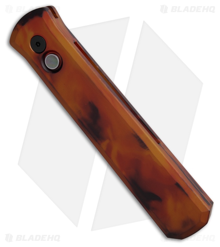 Pro-Tech Godfather Auto Knife Del Fuego (Satin) - Blade HQ