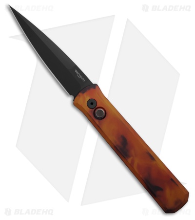 Pro-Tech Godfather Auto Knife Del Fuego (Satin) - Blade HQ