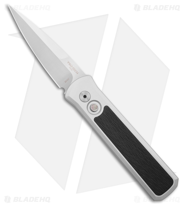 Pro-Tech Godson Silver Aluminum + Crosscut Carbon Fiber
